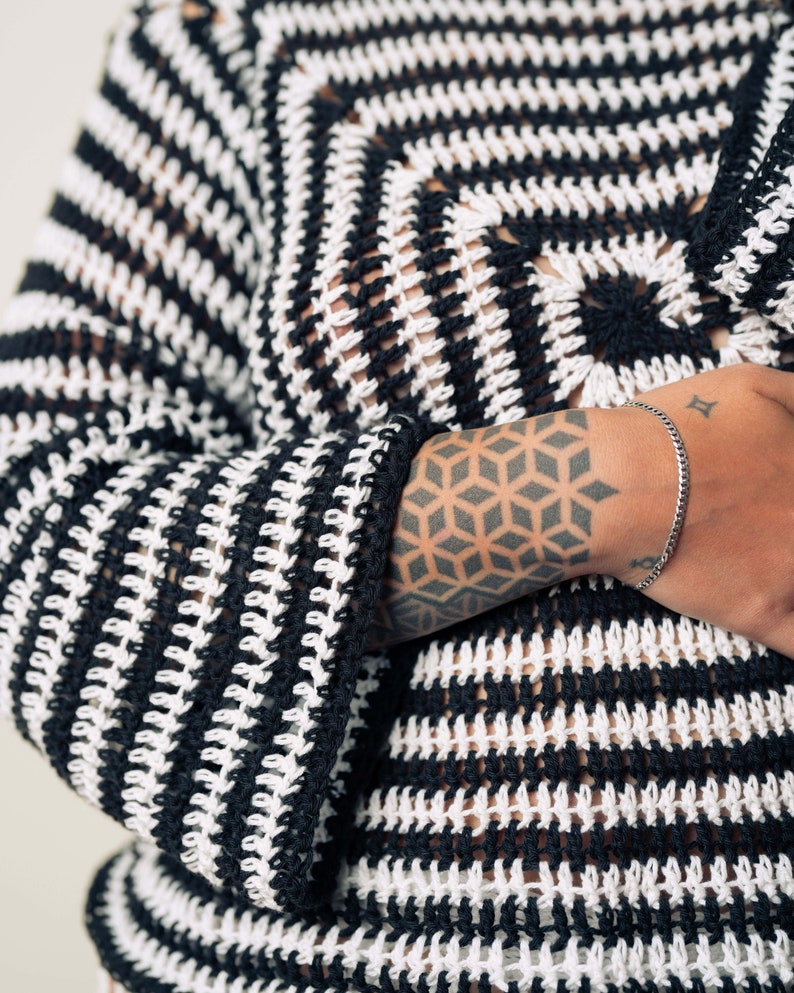 Crochet Boxy Spiral Sweater PDF PATTERN - Etsy