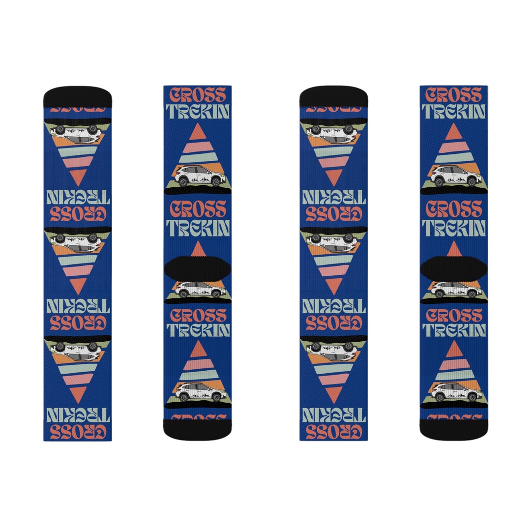 Cross Trek Retro Socks. Dark Blue. Subie. Subaru. Love. Cool Socks ...
