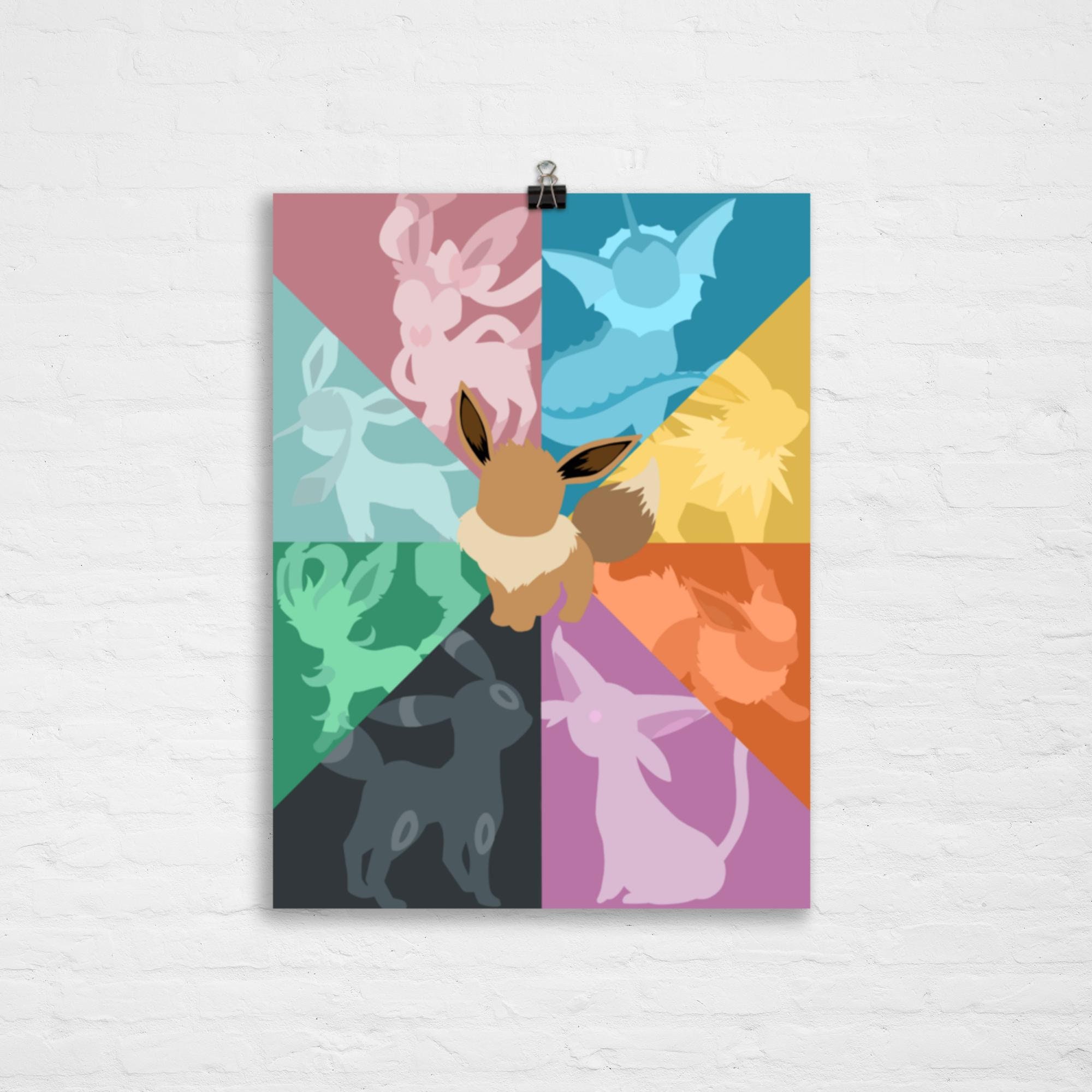 Minimalist Eeveelutions Poster - Etsy