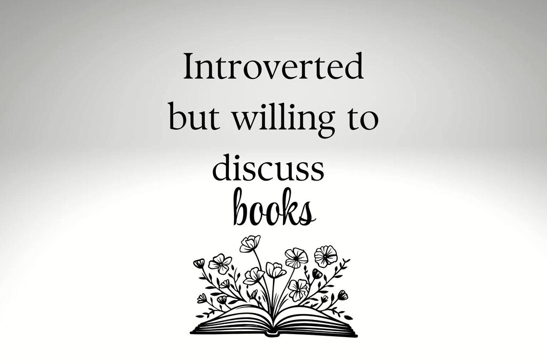 Book Png Funny Snarky Digital Download Introverted Sticker Design Mug ...
