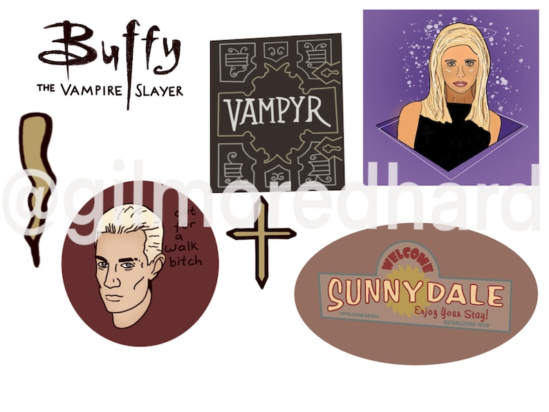 Buffy Printable Sticker Pack - Poster - Digital Download - Etsy