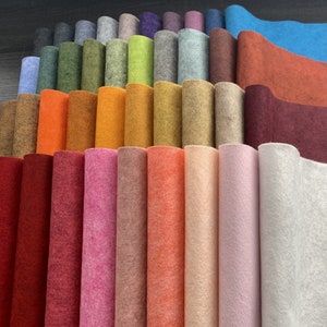40 Pc Marbled and Heathered - Merino Wool Blend Felt Collection ...