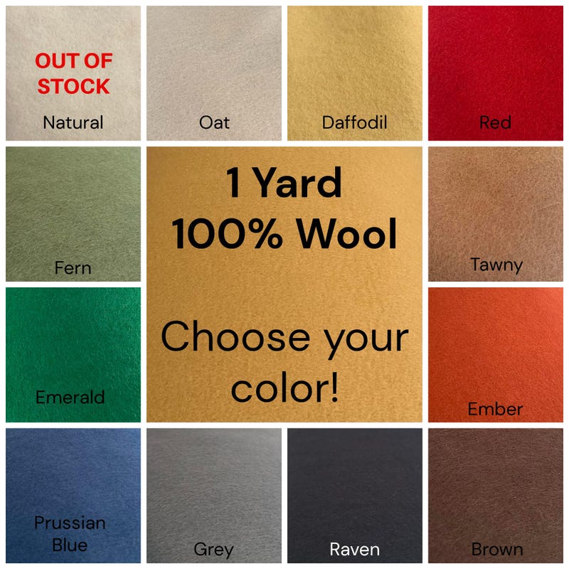 100% Wool Die Cut - Etsy