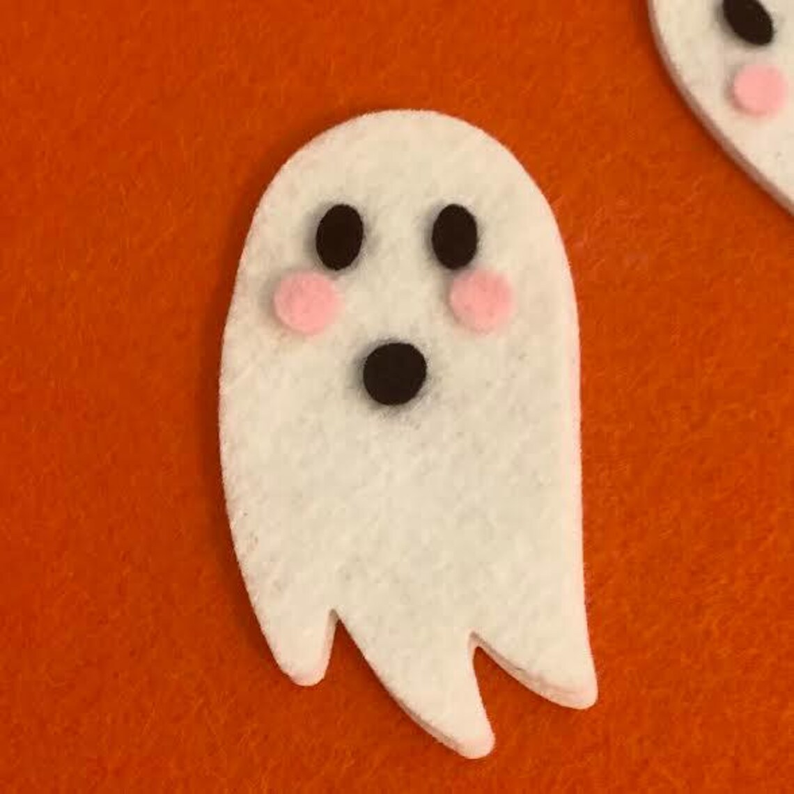 12 GHOSTS Wool Blend Felt Die Cuts// Halloween // Ghost // Die Cut Felt ...