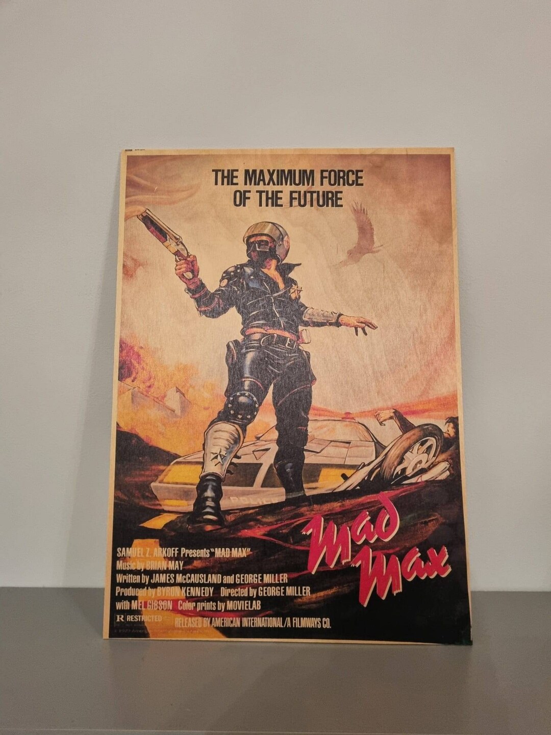 OFERTA Póster de la película Mad Max en madera contrachapada - Etsy España