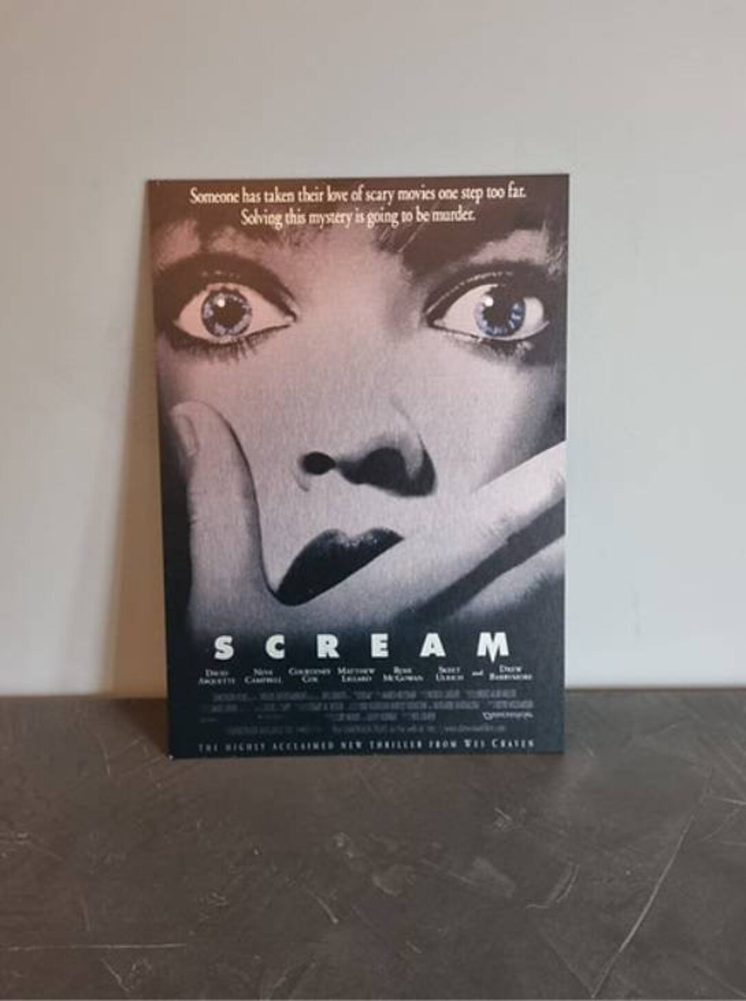 OFERTA Póster de la película Scream (metal) - Etsy España