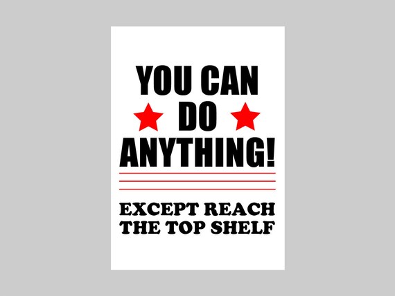 Printable Short Person Funny Card Instant Download | Etsy