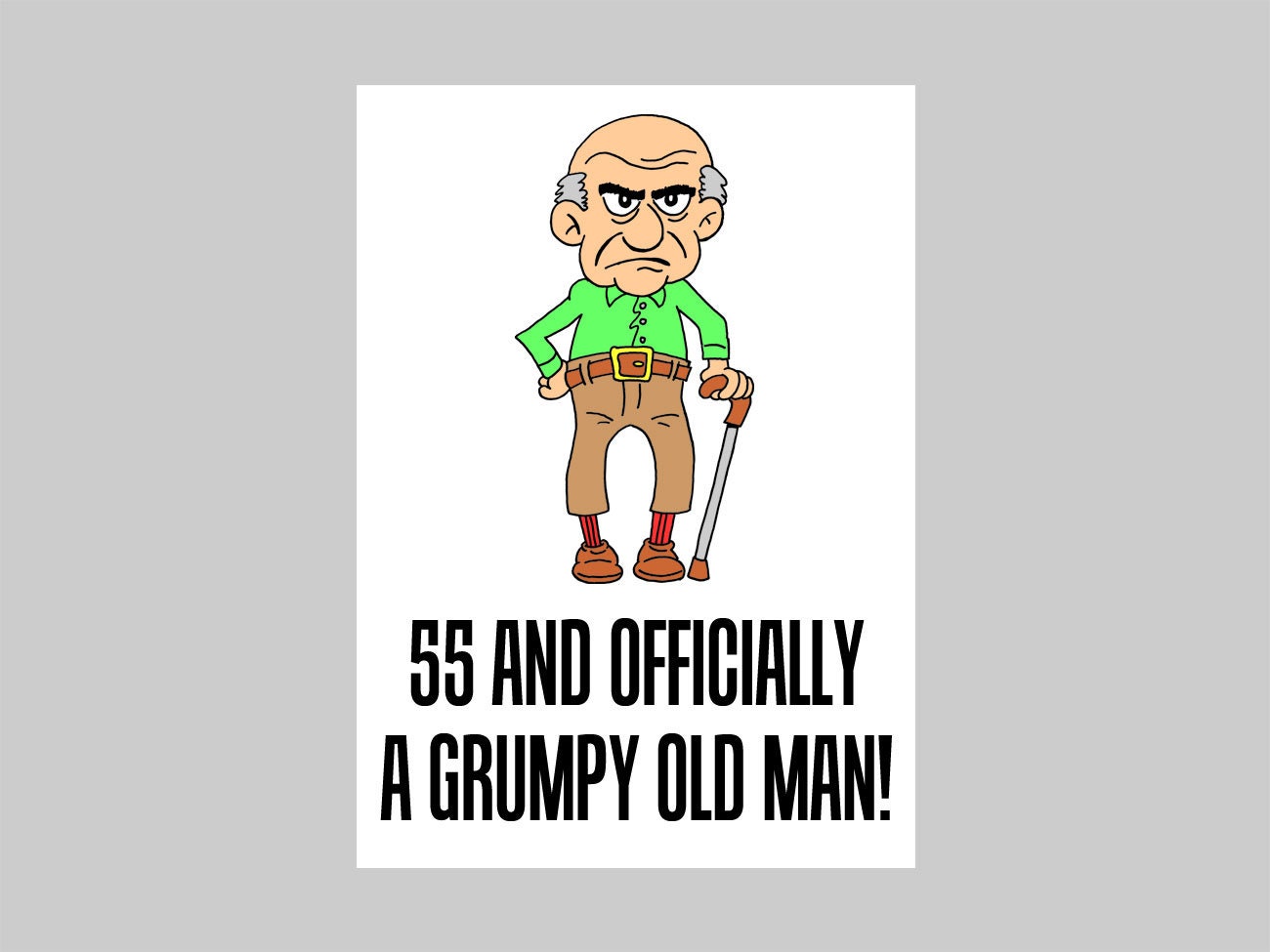 Grumpy Old Couple Cartoon