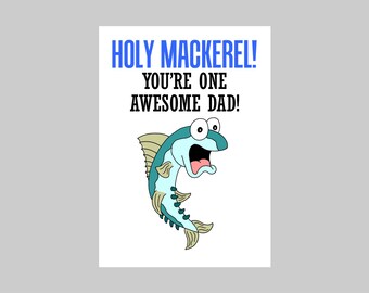 Printable Father's Day Card, Funny Father's Day Card, Fish Pun Card for Dad, No DE-BAIT Fishing ...