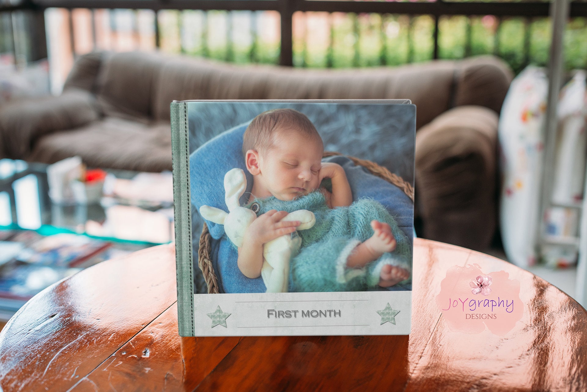 Baby Boy Photo Book Cover Template, Photo Album Cover, Family ...