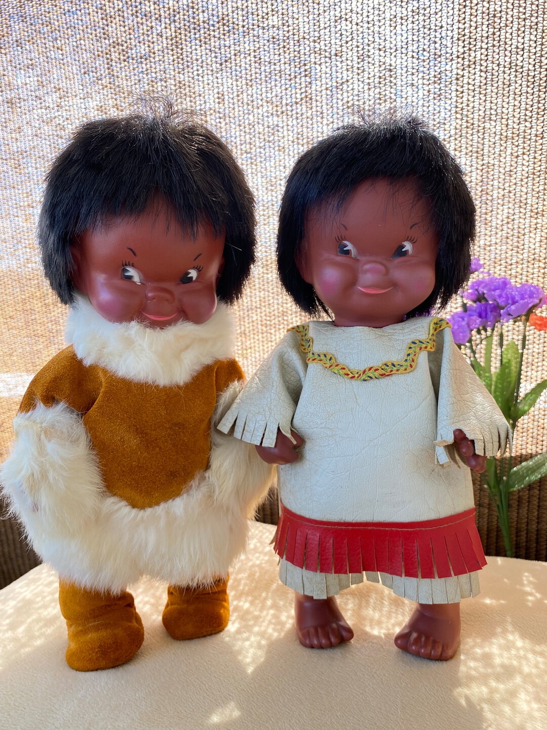 Native American Regal Kimmie Dolls / Vintage / Set of Two - Etsy