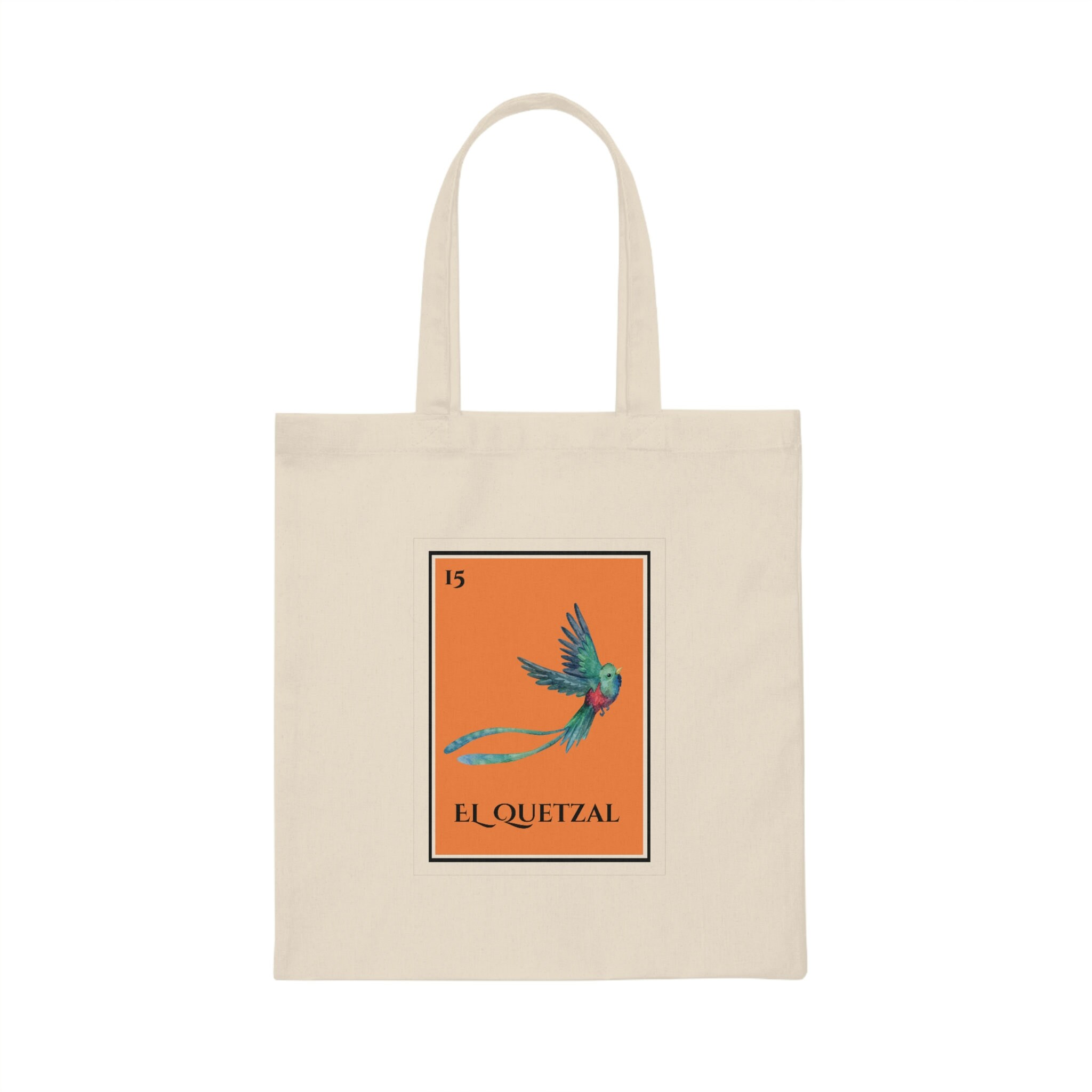 Quetzal Canvas Tote Loteria Print Mexican Art Aztec Art Print Latina ...