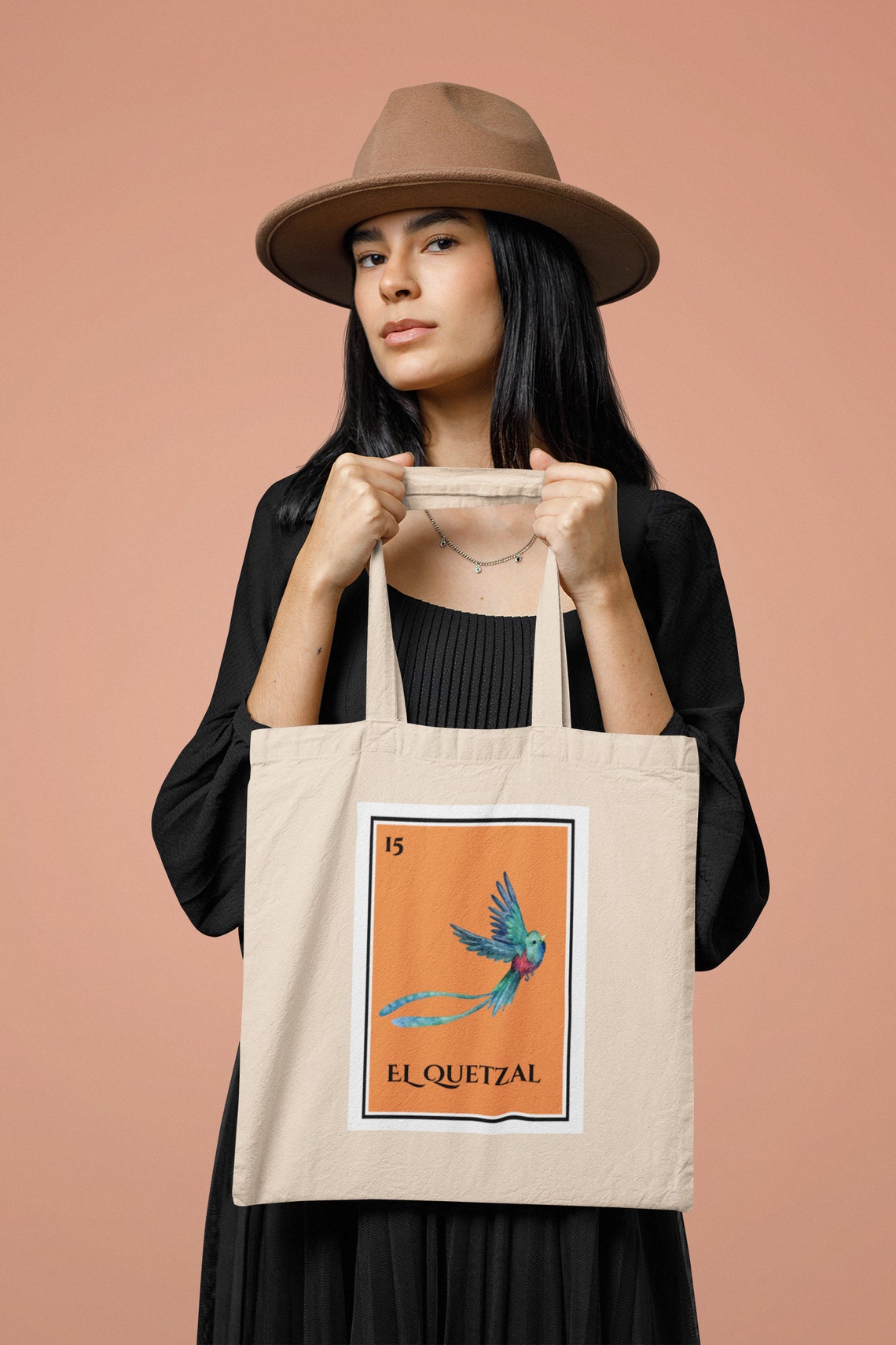 Quetzal Canvas Tote Loteria Print Mexican Art Aztec Art Print Latina ...