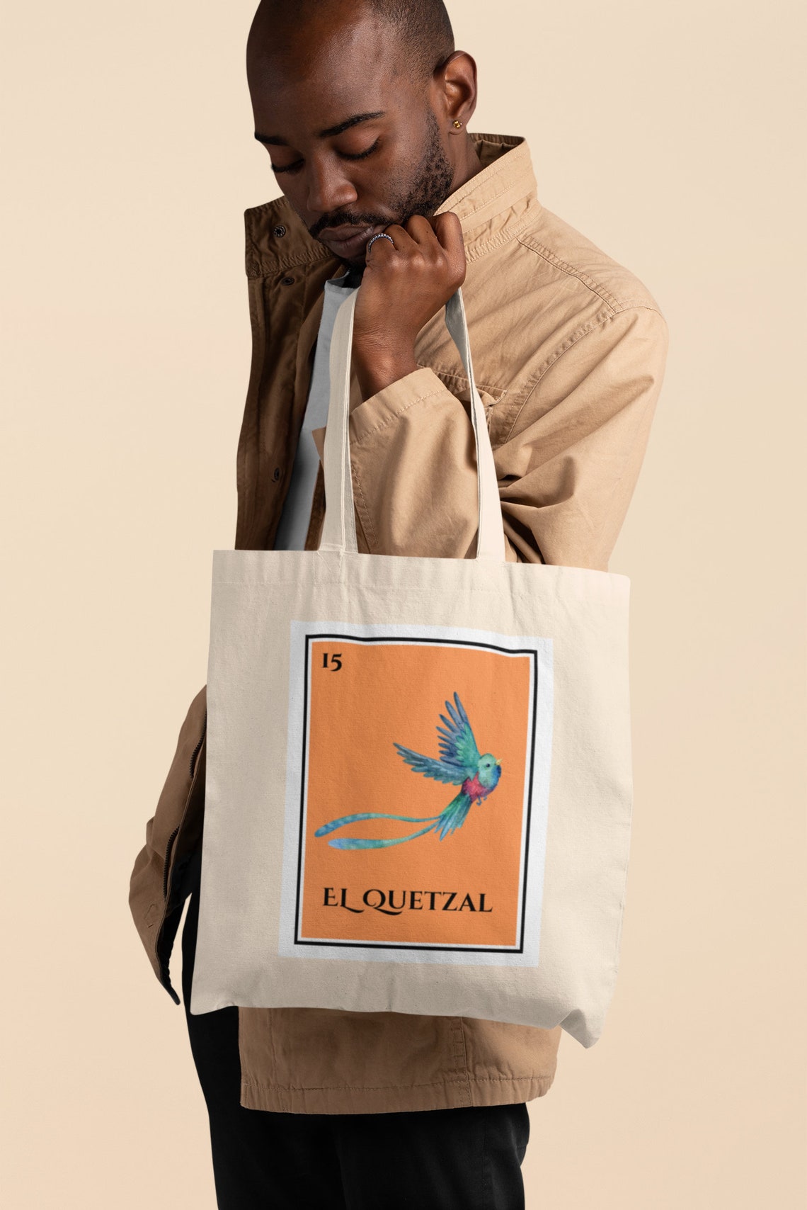 Quetzal Canvas Tote Loteria Print Mexican Art Aztec Art Print Latina ...