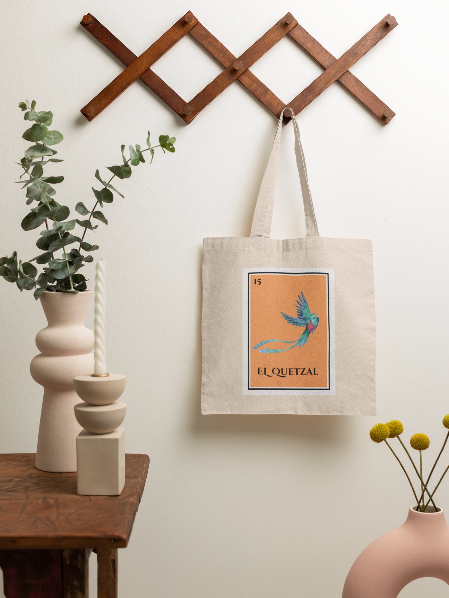 Quetzal Canvas Tote Loteria Print Mexican Art Aztec Art Print Latina ...