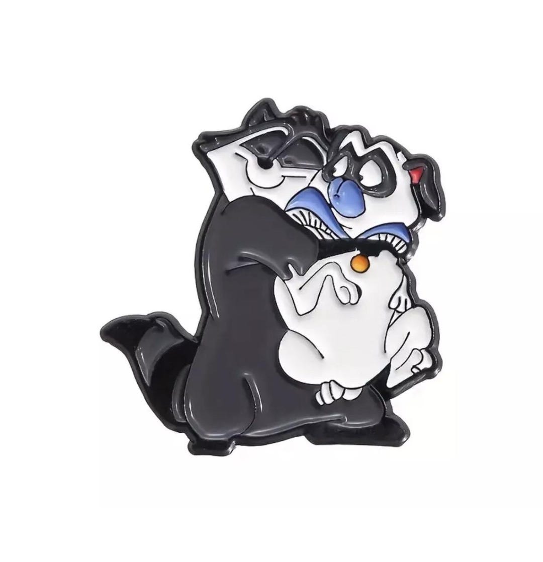 Pocahontas Pug Dog Percy Meeko Metal Enamel Lapel Pin Badge Cartoon ...