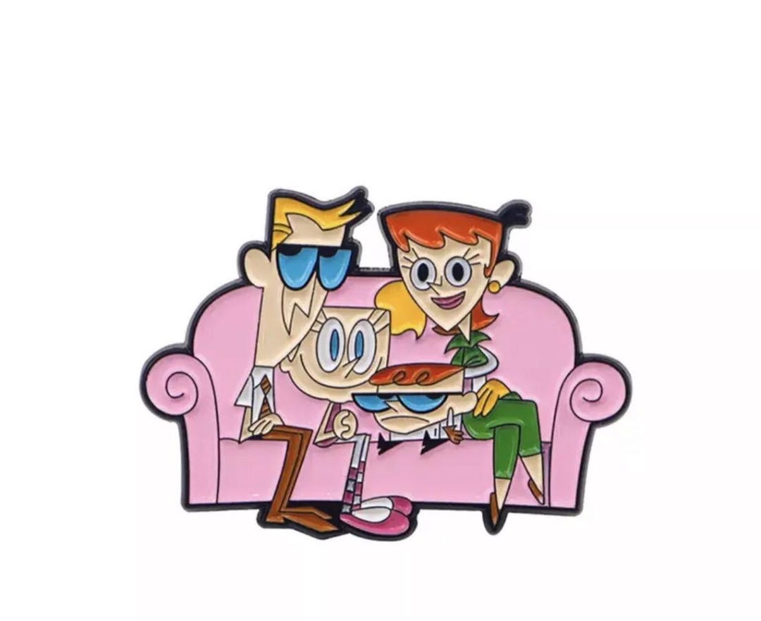 Dexters Laboratory Family Enamel Metal Pin Badge Brooch Gift Cartoon ...