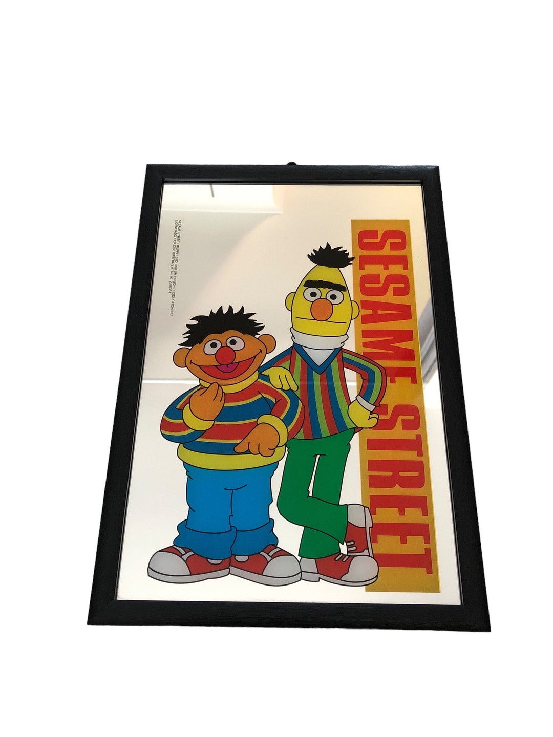 Sesame Street Pictured Mirror Wall Decoration Vintage Jim Henson 1998 ...