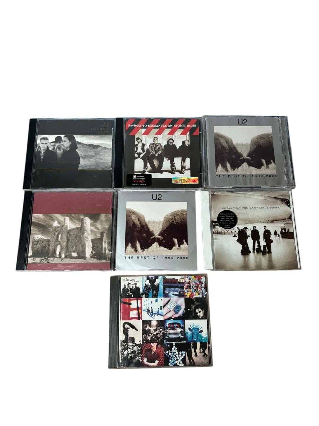 U2 CD Album Bundle – the Joshua Tree, Achtung Baby, Best of 1990–2000 ...