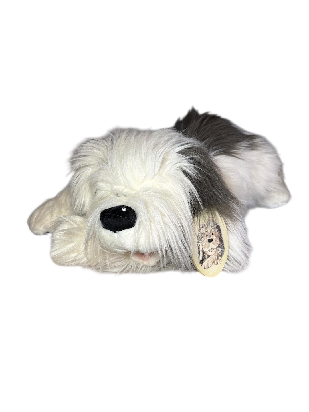 Vintage BHS Charlie the Old English Sheepdog Large Dog Soft Toy Plush ...