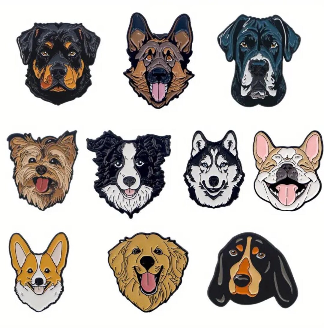 Dog Breed Enamel Pin Badge Badges for Backpack , Clothing Accessories ...