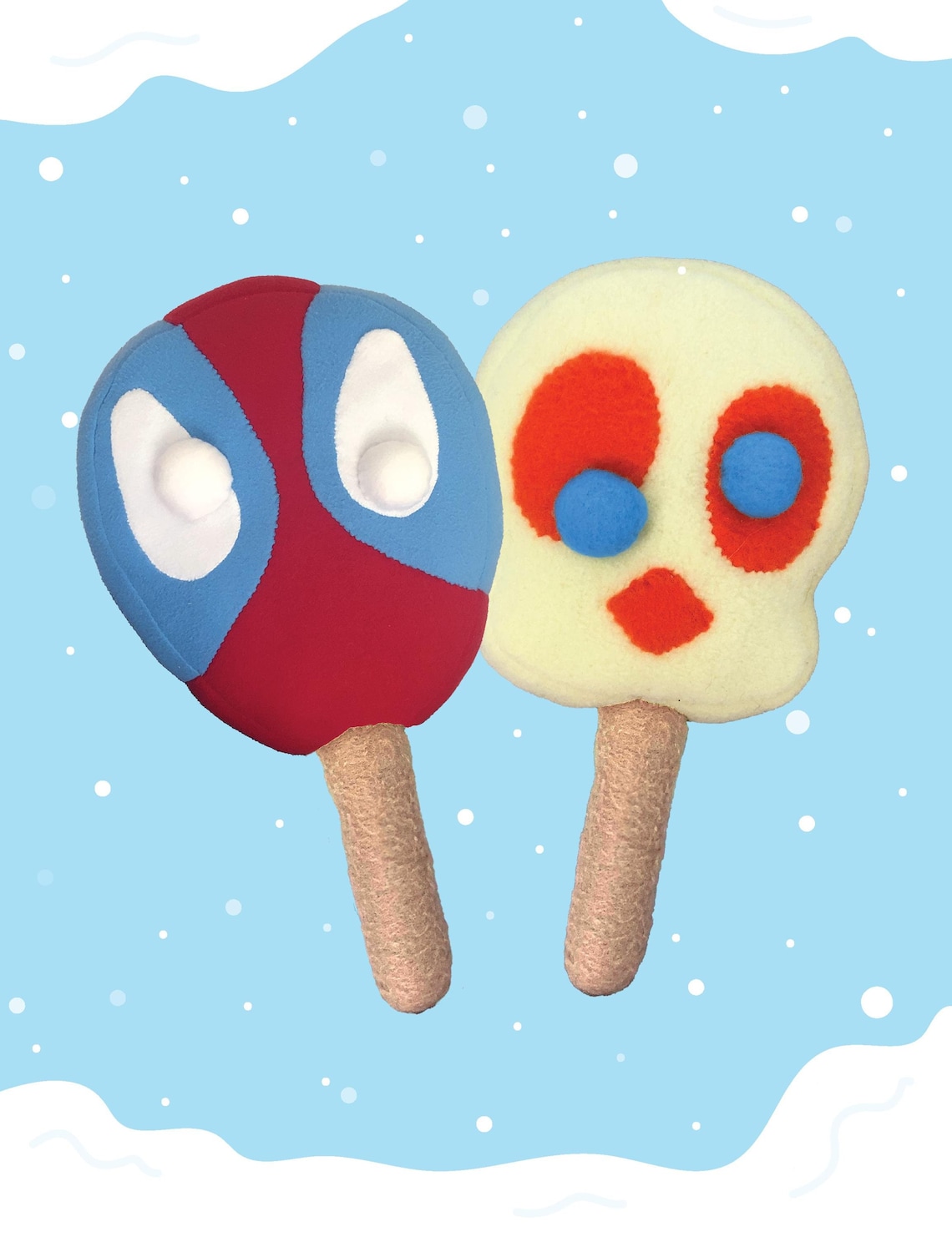 Plush Character Ice Pop - Etsy