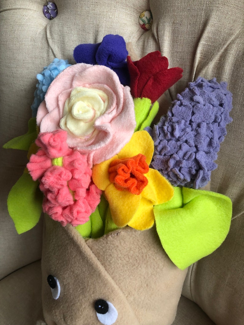Plush Floral Bouquet - Etsy