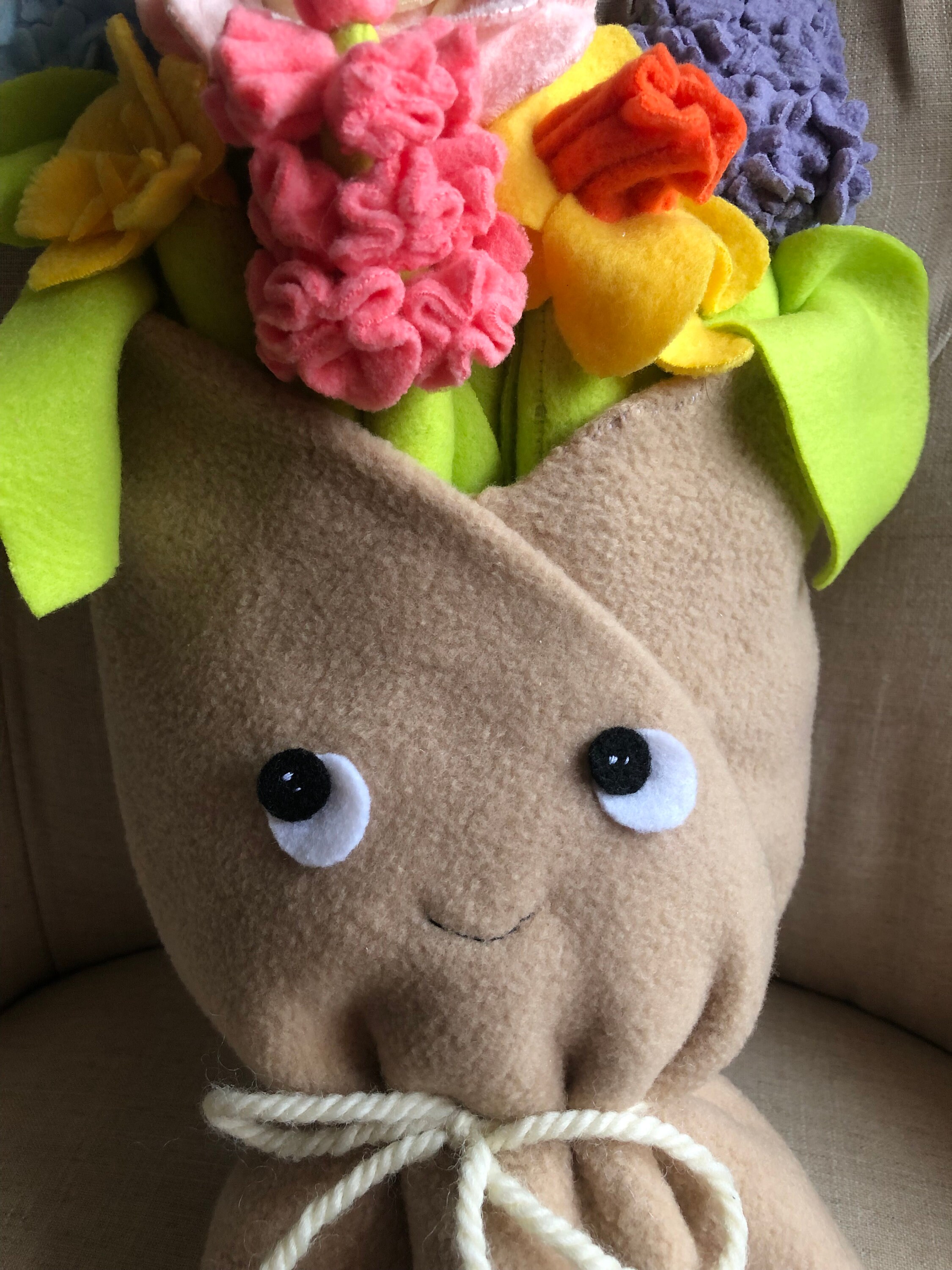 Plush Floral Bouquet - Etsy