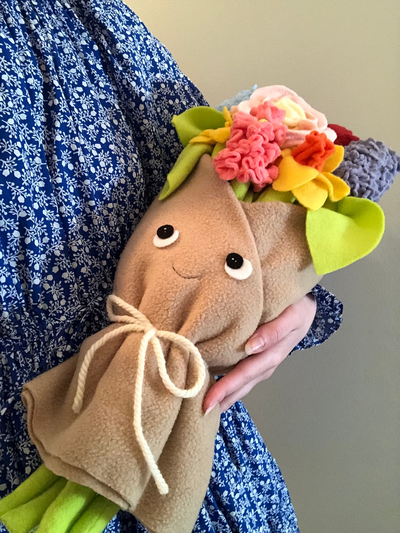 Plush Floral Bouquet - Etsy