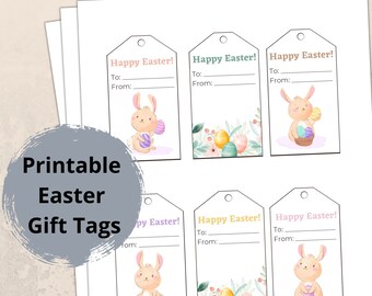 6 Adorable Printable Easter Gift Tags Easter Printables Party ...