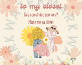 Poshmark Closet Sign for Offers and Bundles - Etsy