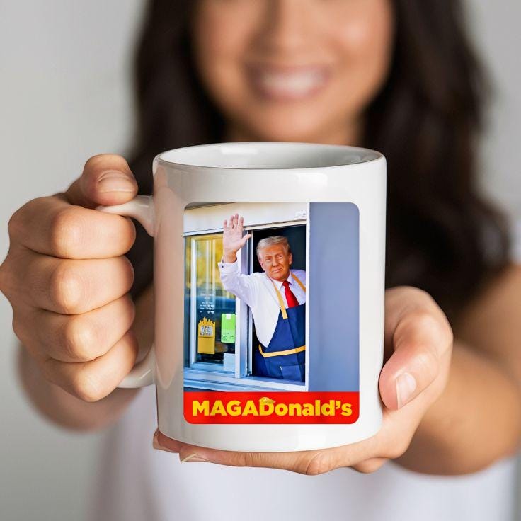 Funny Trump PNG Magadonalds Mcdonald PNG Pennsylvania Trump 2024 Png ...