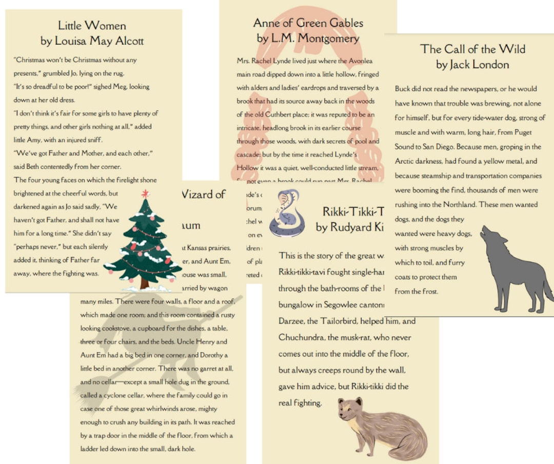 First Paragraphs - Classic Stories to Introduce to Your Children ...