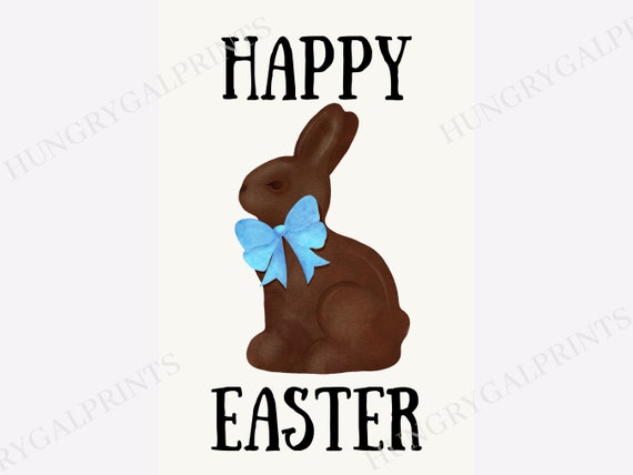 Happy Easter Chocolate Bunny