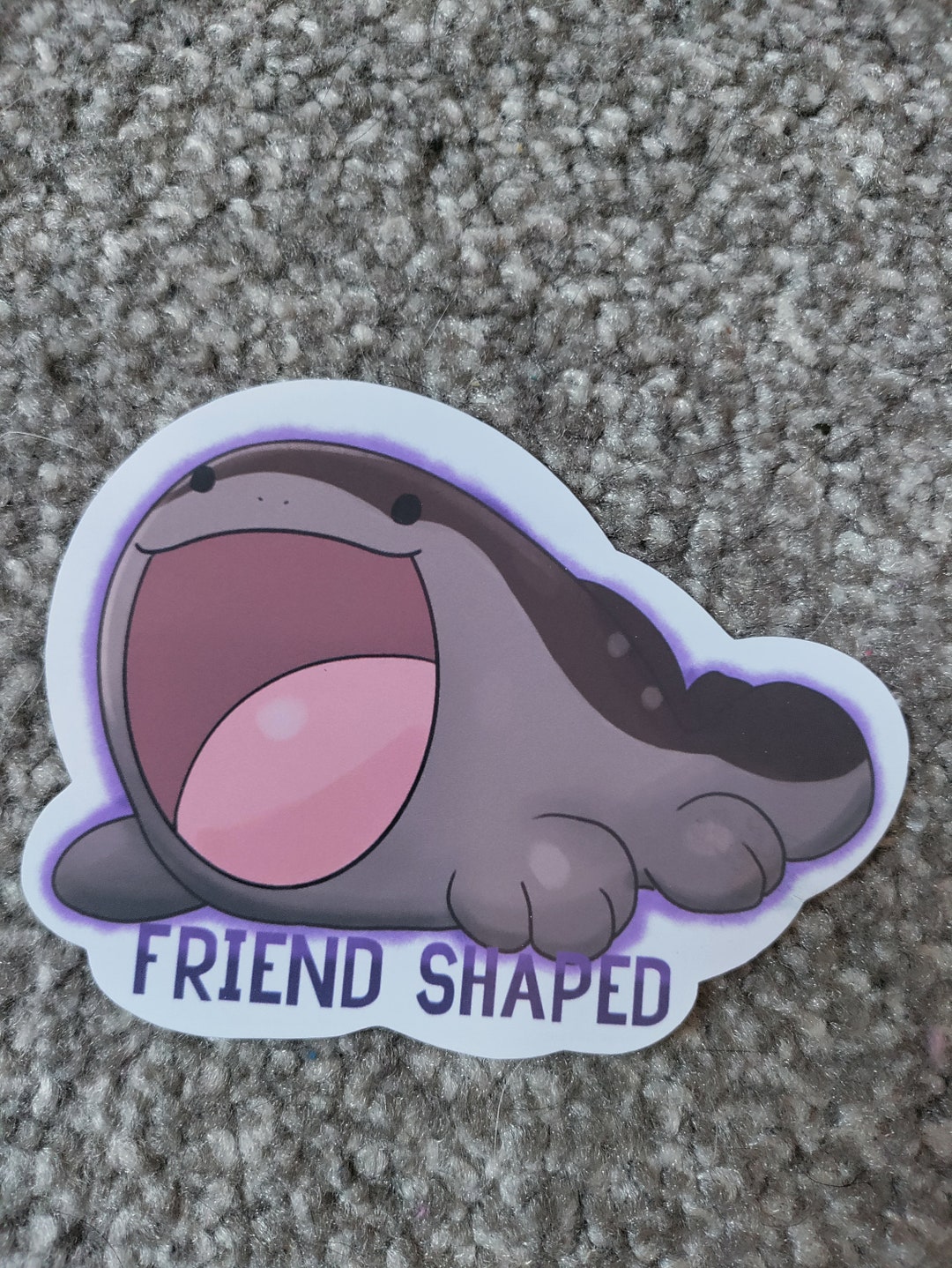 Clodsire friend Shaped Sticker, Cute Funny Chonky Boi, Wholesome Kawaii ...