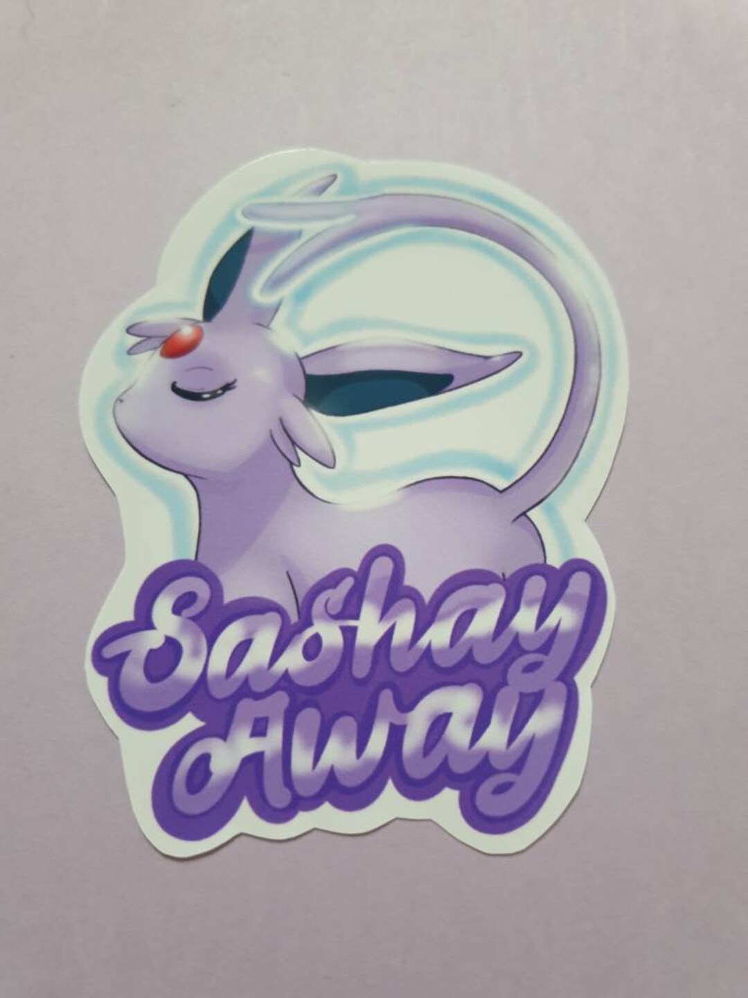 Pokemon Espeon sashay Away Poke Inspired Vinyl Sticker, Sassy Kawaii ...