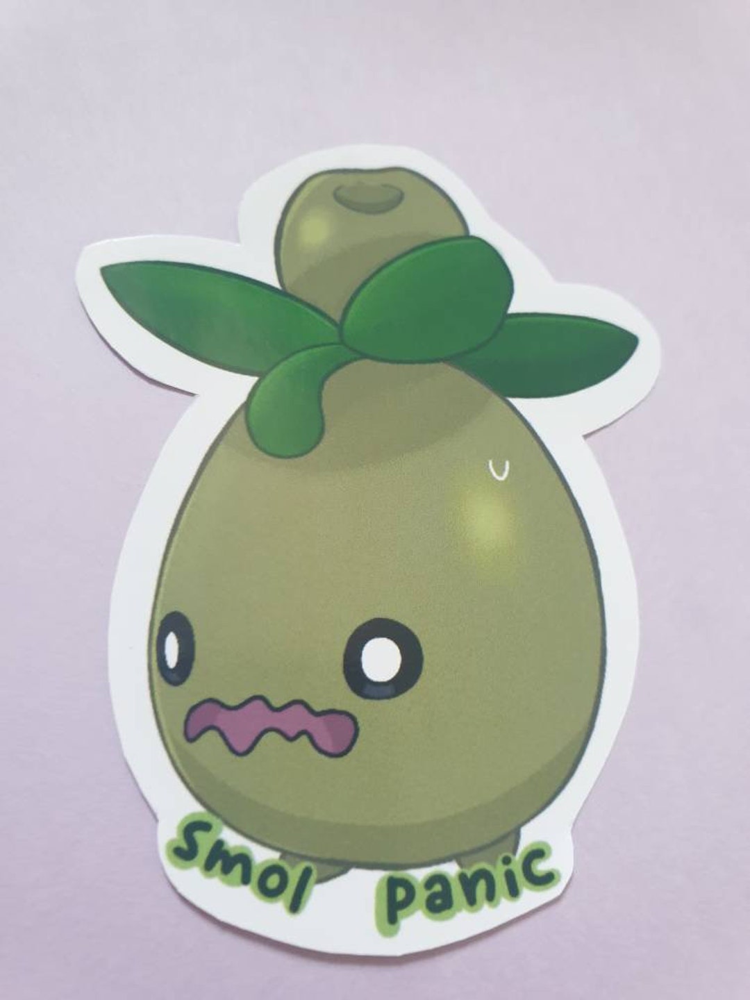Pokemon SMOLIV Smol Panic Vinyl Sticker Kawaii Anime Gift - Etsy