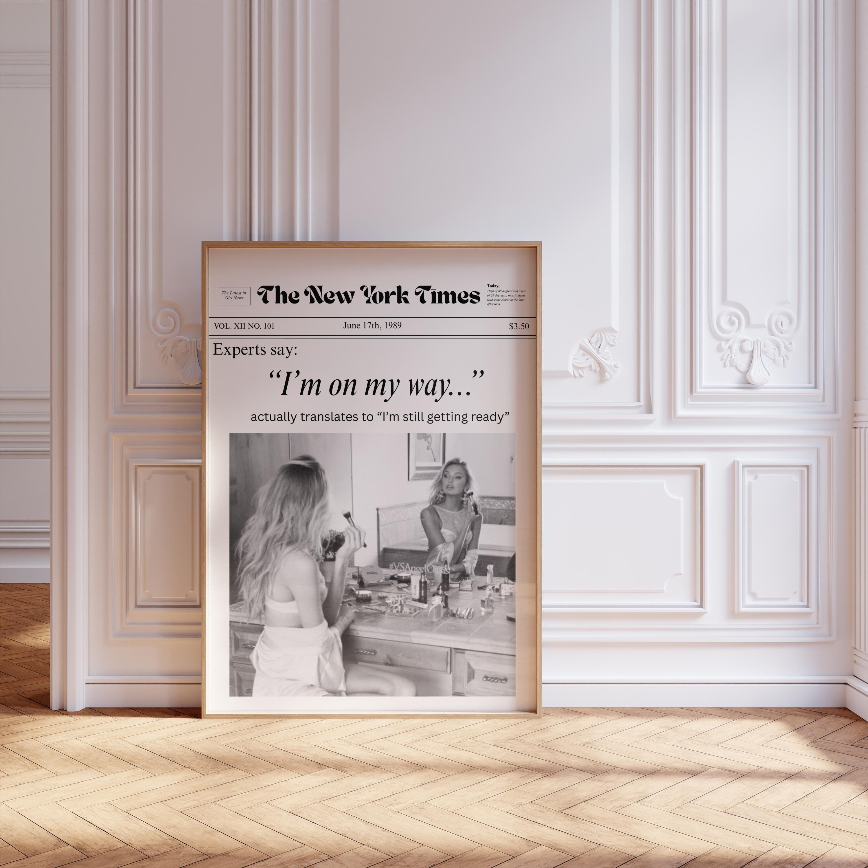 New York Times Wall Art, Aesthetic Room Decor, Newspaper Wall Decor ...
