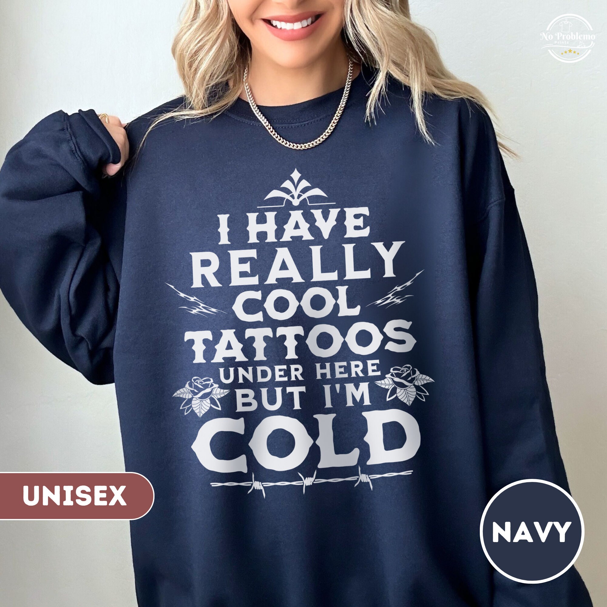 Funny Tattoo Sweatshirt, Gift for Her, Tattoo Sweater, Tattoo Gifts ...