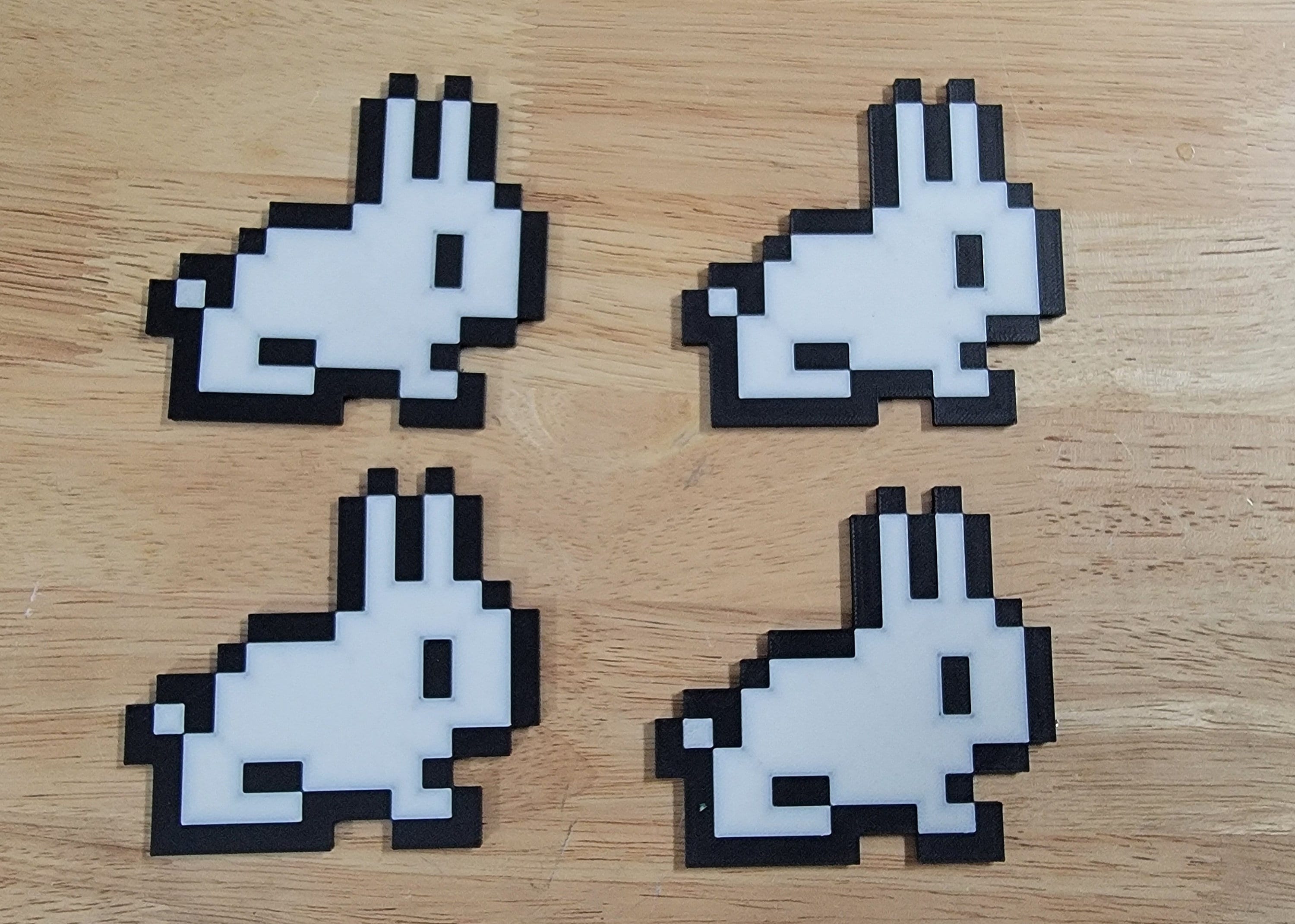 Terraria Exclusive: Adorable Pixelated Rabbit! Family of 4 per Order ...