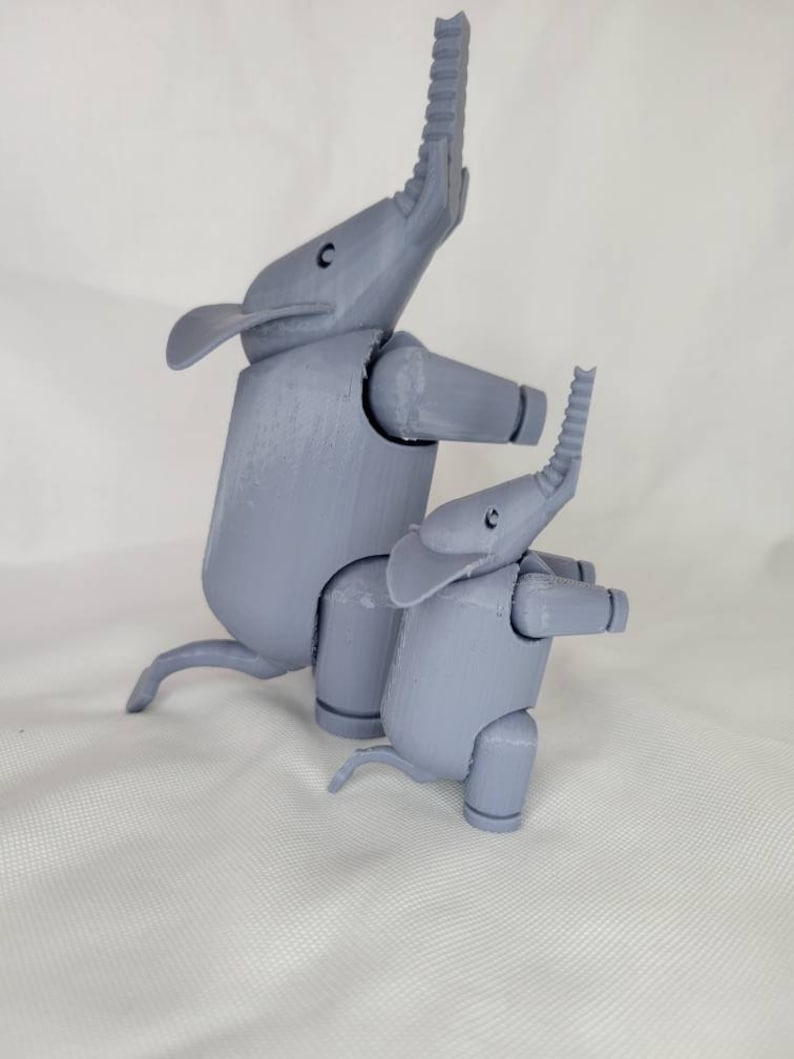 3D Printed Elephant | Fidget Toy \ Desktop Toy - Etsy