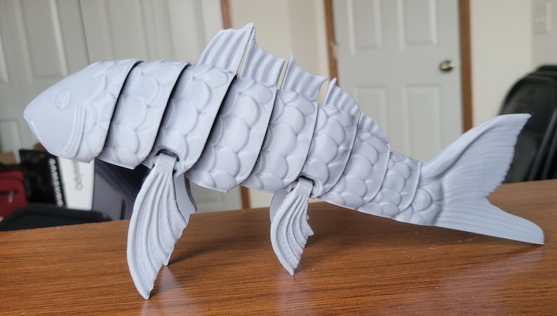 3D Koi Fish Articulating 3D Printed / Desk Toy / Desk Decoration ...
