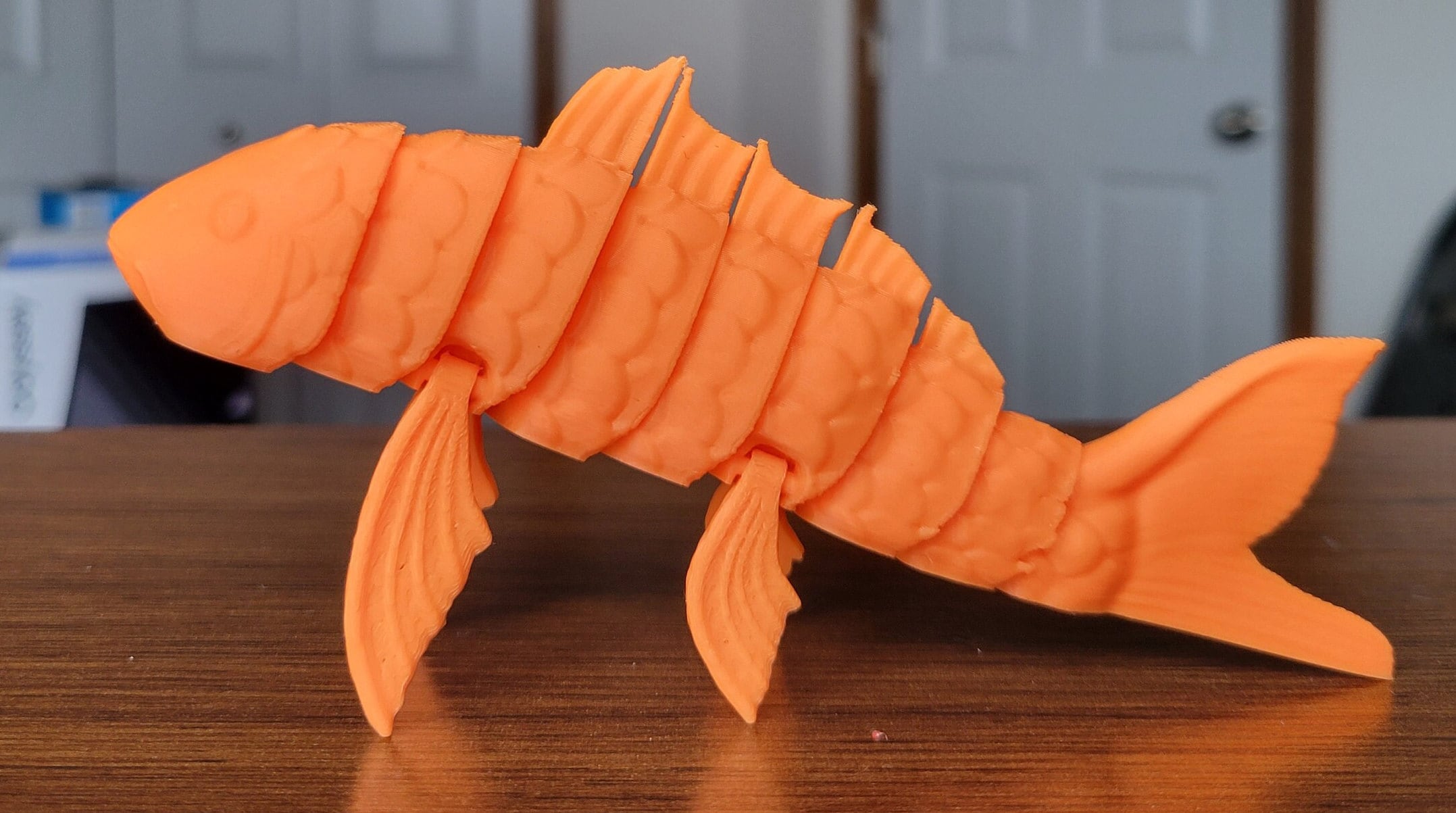 3D Koi Fish Articulating 3D Printed / Desk Toy / Desk Decoration ...