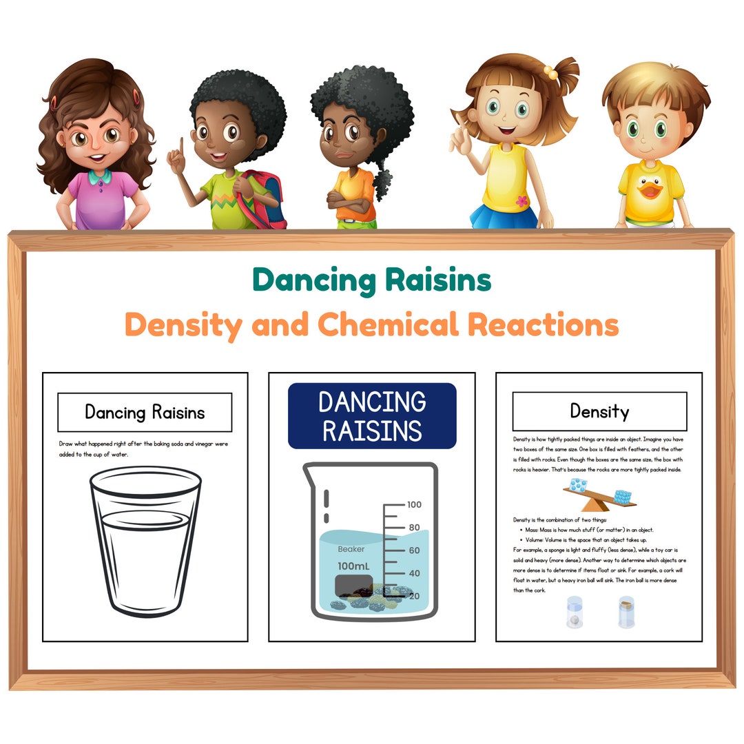 Science Experiment: Dancing Raisins | Chemical Reaction | Density ...