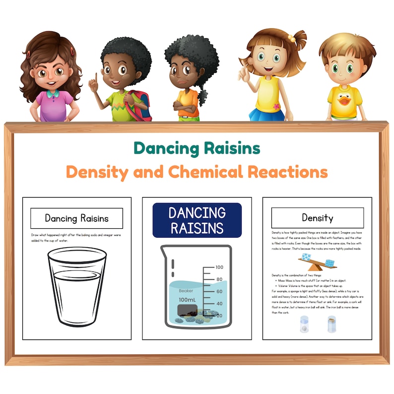 Science Experiment: Dancing Raisins | Chemical Reaction | Density ...
