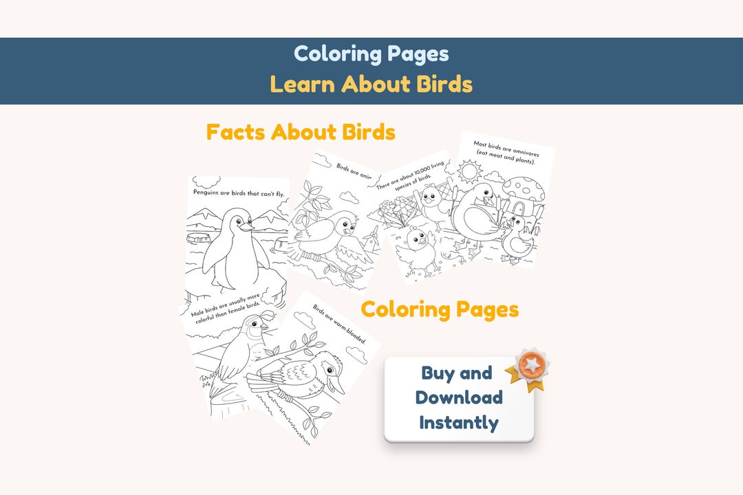 Digital Coloring Pages | Characteristics of Birds | Bird Coloring Pages ...