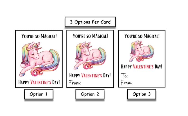 Printable Valentine's Day Cards Kids Valentine's Day Cards Instant ...