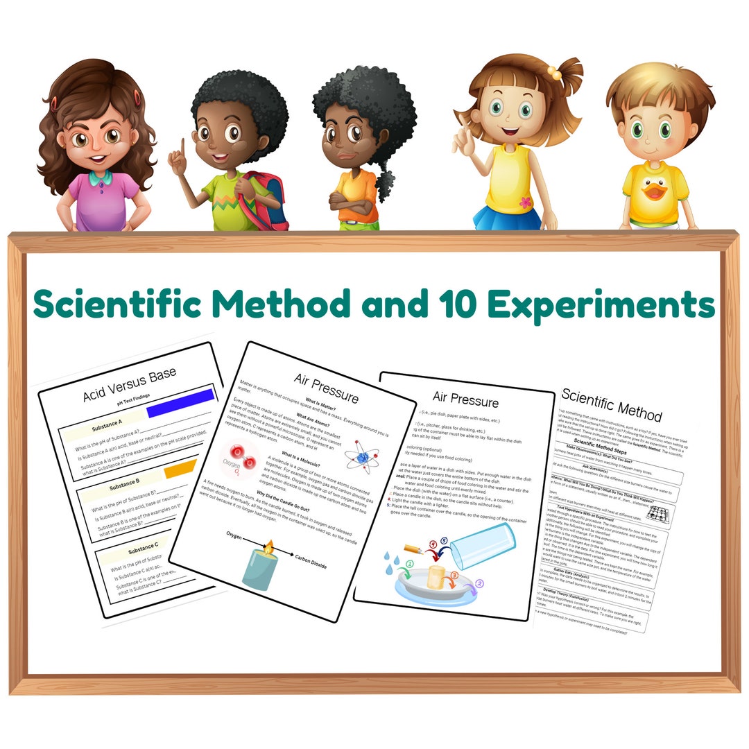 Scientific Method and Ten Experiments | Elementary Science | Science ...