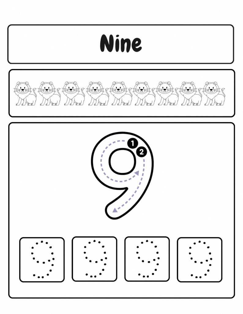 Cuaderno de escritura: Trazar letras y números (más de 200 páginas ...