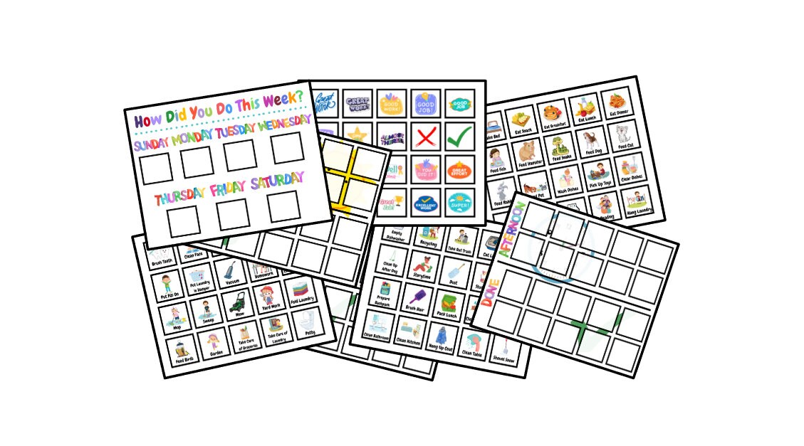 Kids Routine Chart | Printable Daily Responsibilities | Chore Chart ...